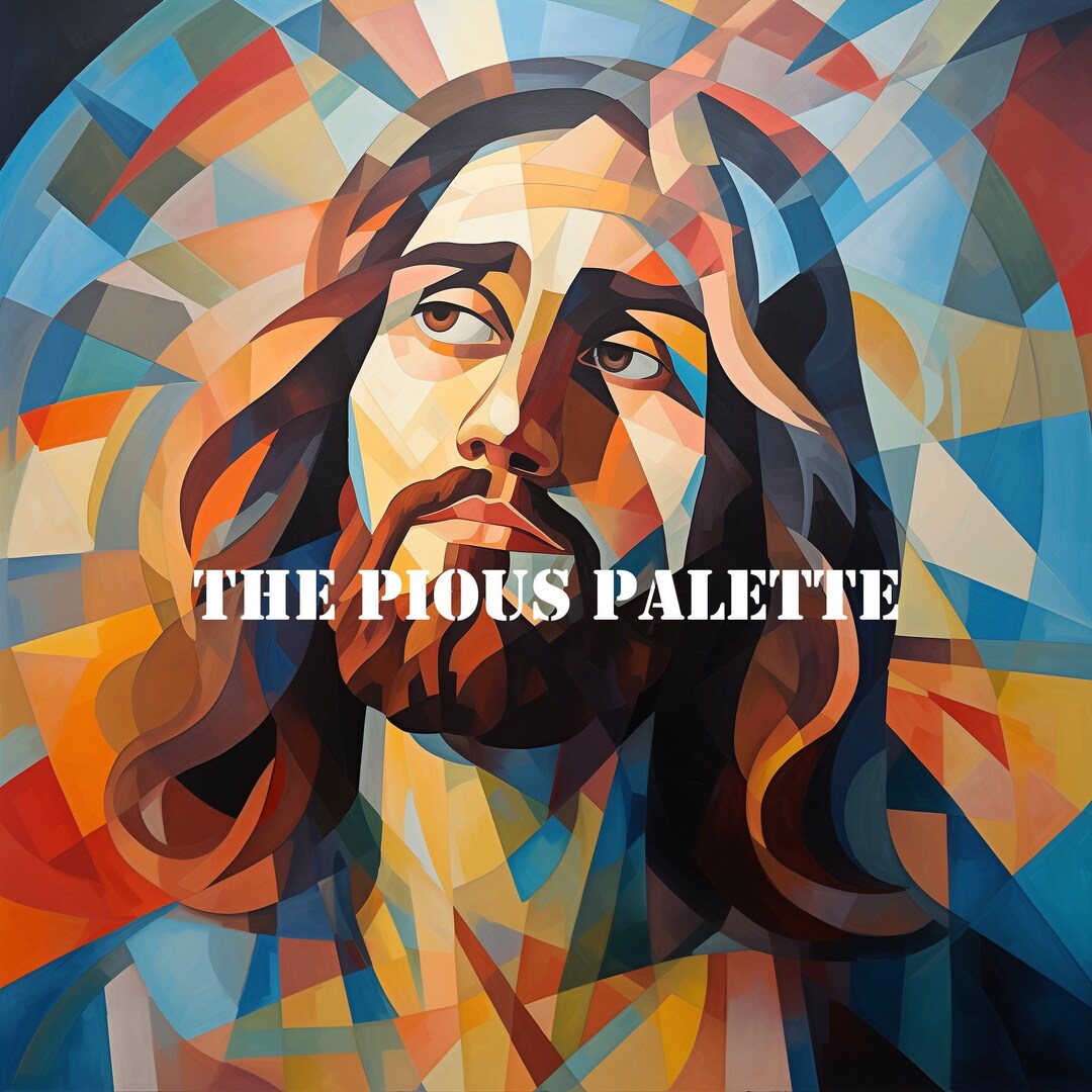 Portrait of Jesus Cubism DIGITAL DOWNLOAD - Etsy