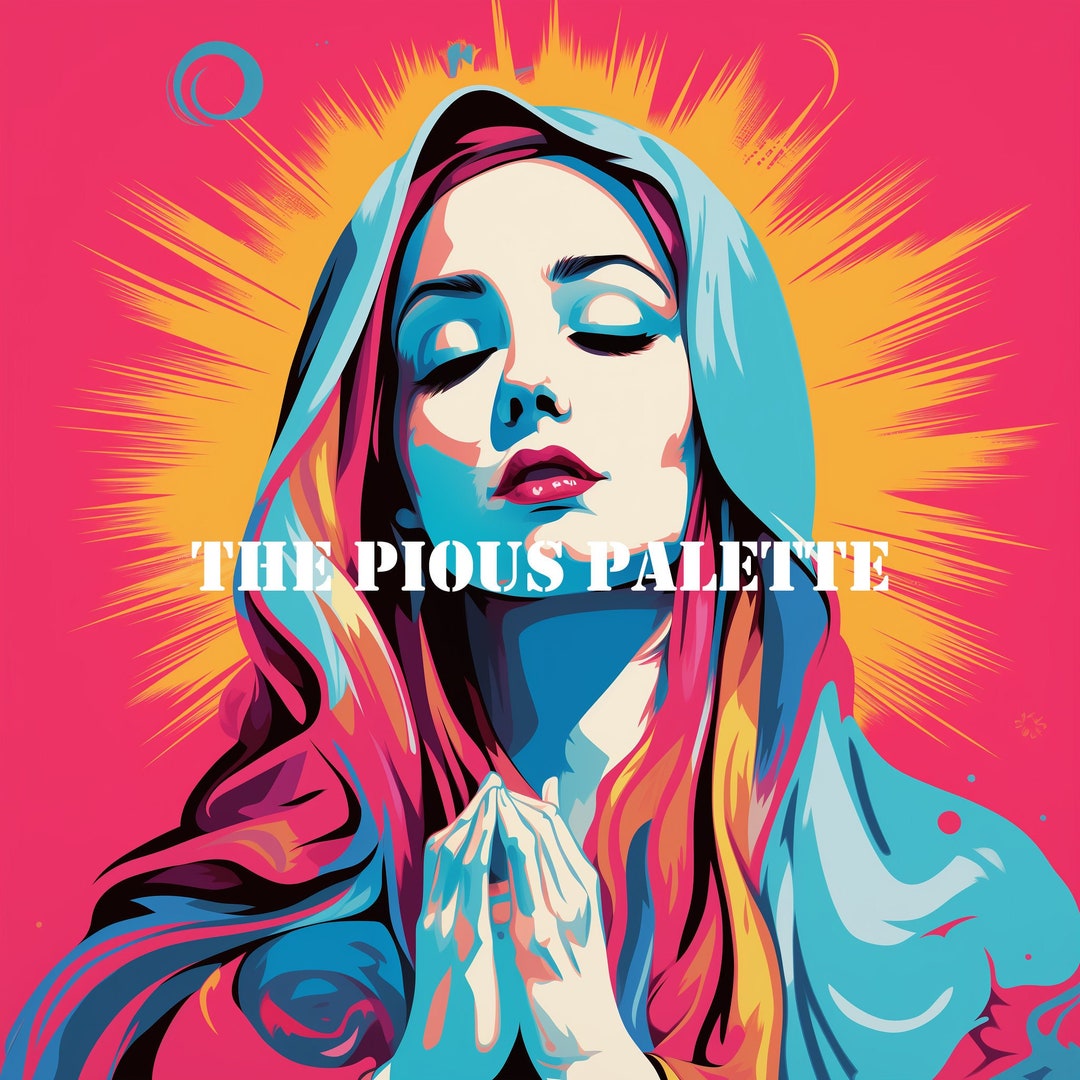 Virgin Mary Pop Art Version 2 DIGITAL DOWNLOAD - Etsy