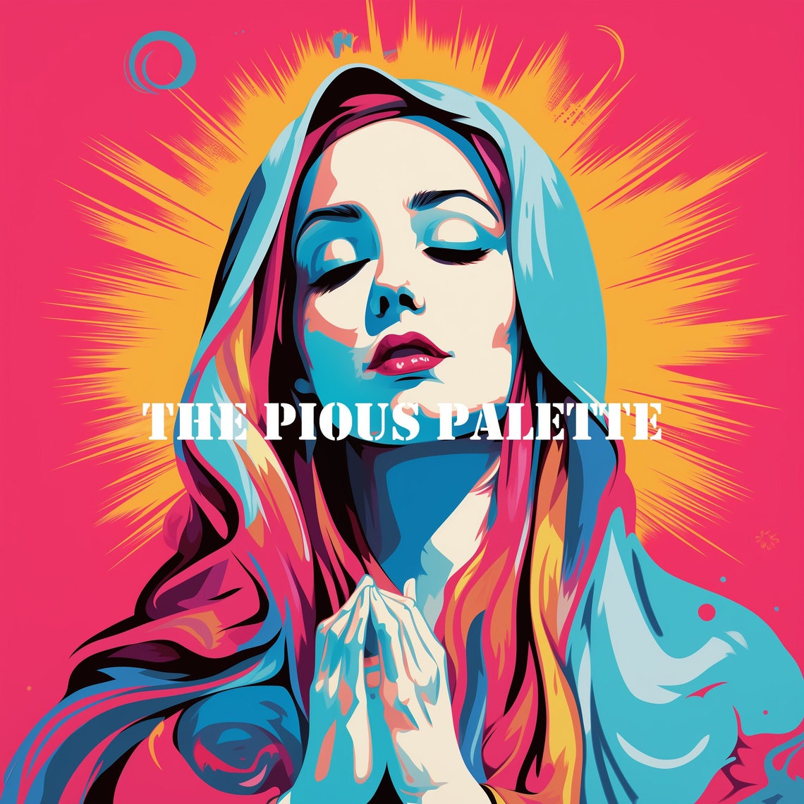 Virgin Mary Pop Art Version 2 DIGITAL DOWNLOAD - Etsy