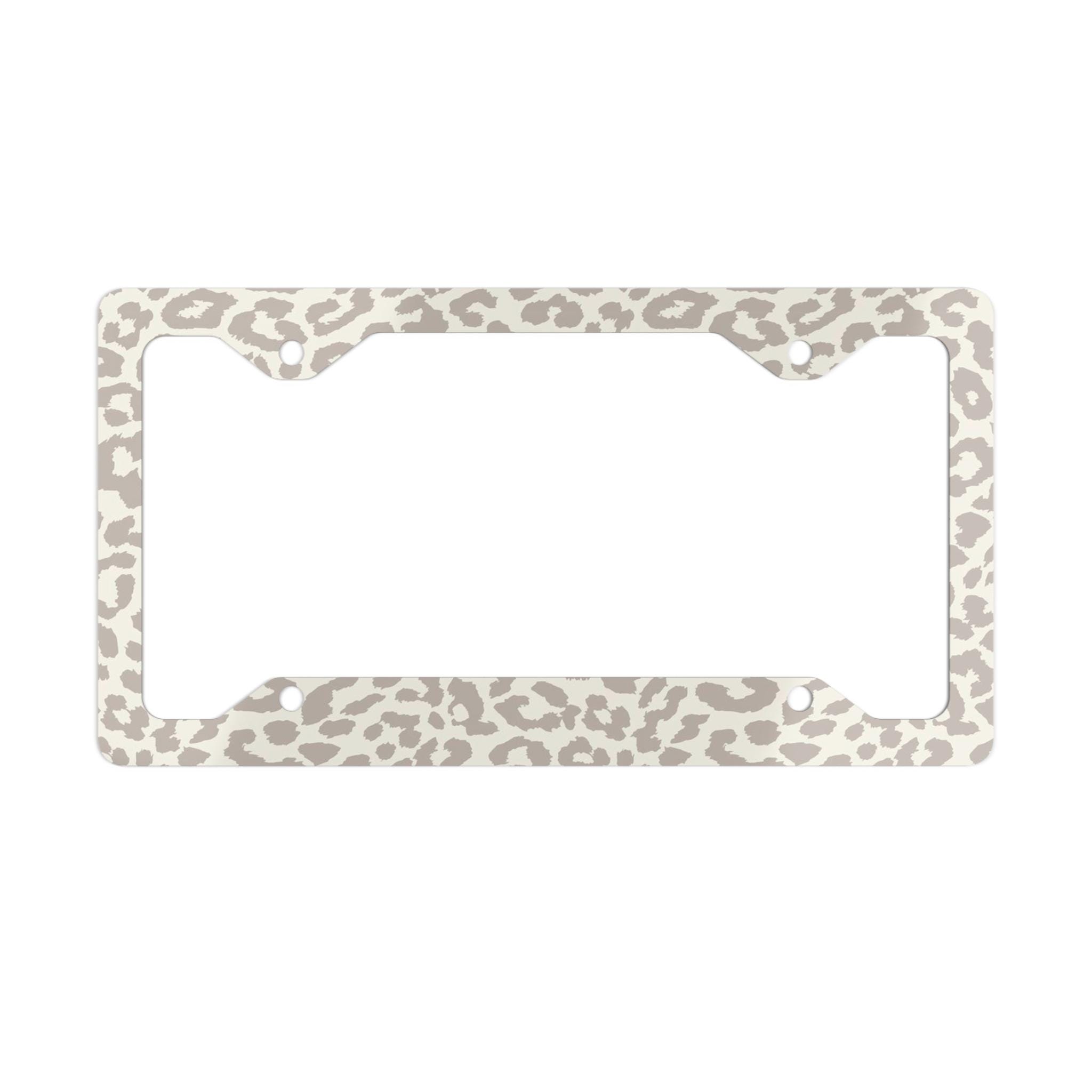 Coquette Cheetah Print Metal License Plate Frame: Y2k Car Decor - Etsy