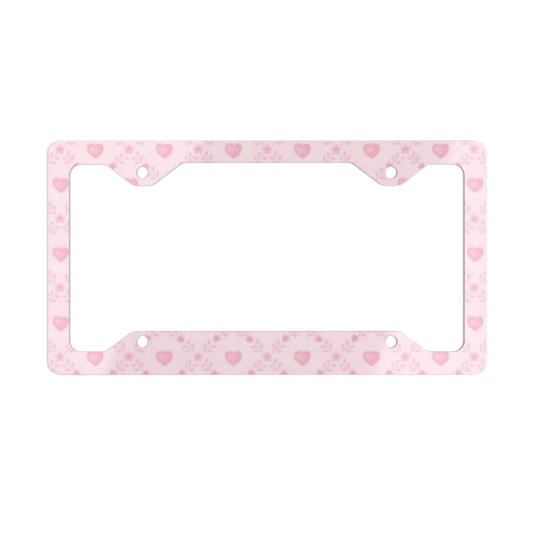 Coquette Hearts Metal License Plate Frame - Etsy