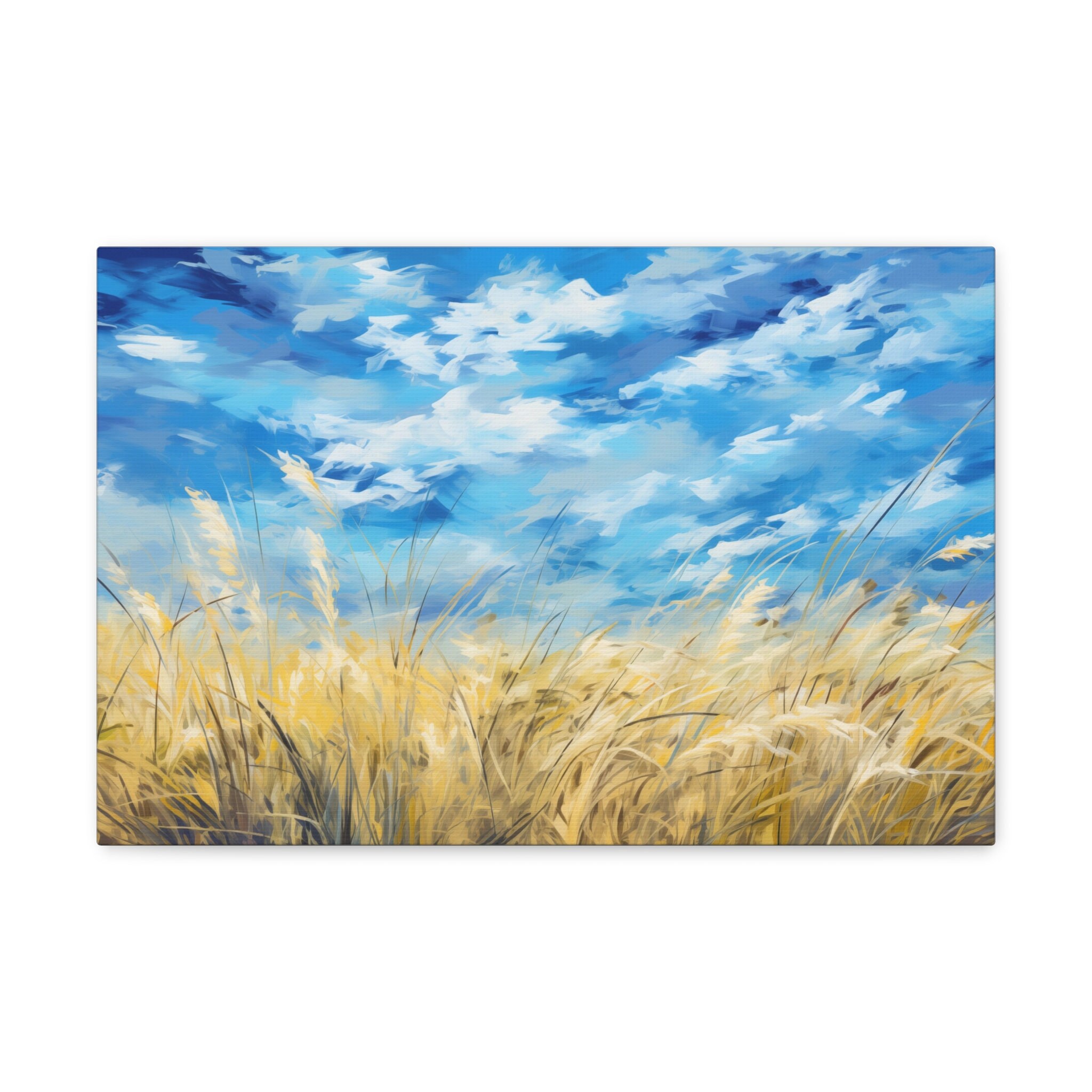 Prairie on a Beautiful Summer Day, Abstract Prairie With Blue Skies and ...