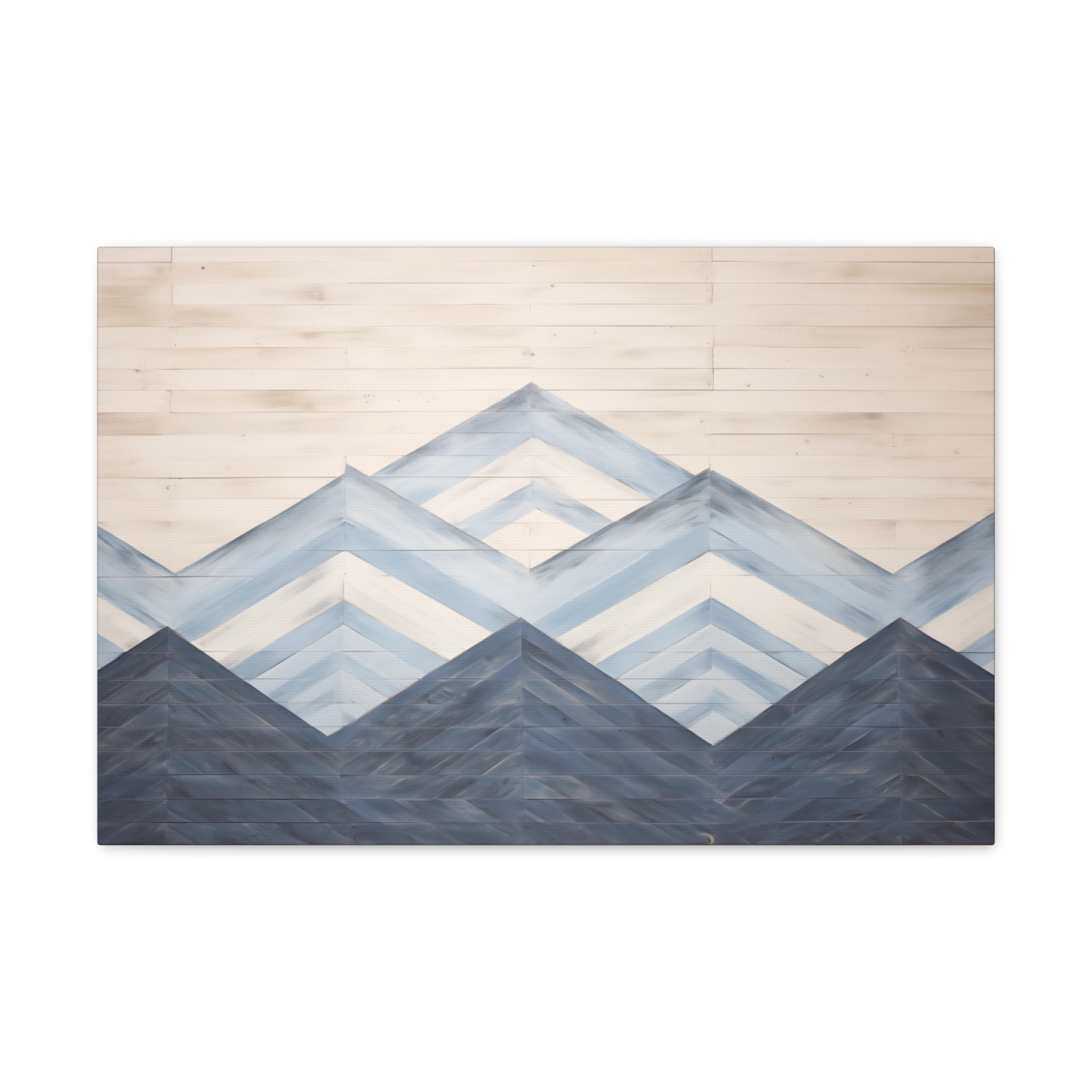 Blue and Gray Mountain Range on Wood Paneling, Wood Plank Mountain ...