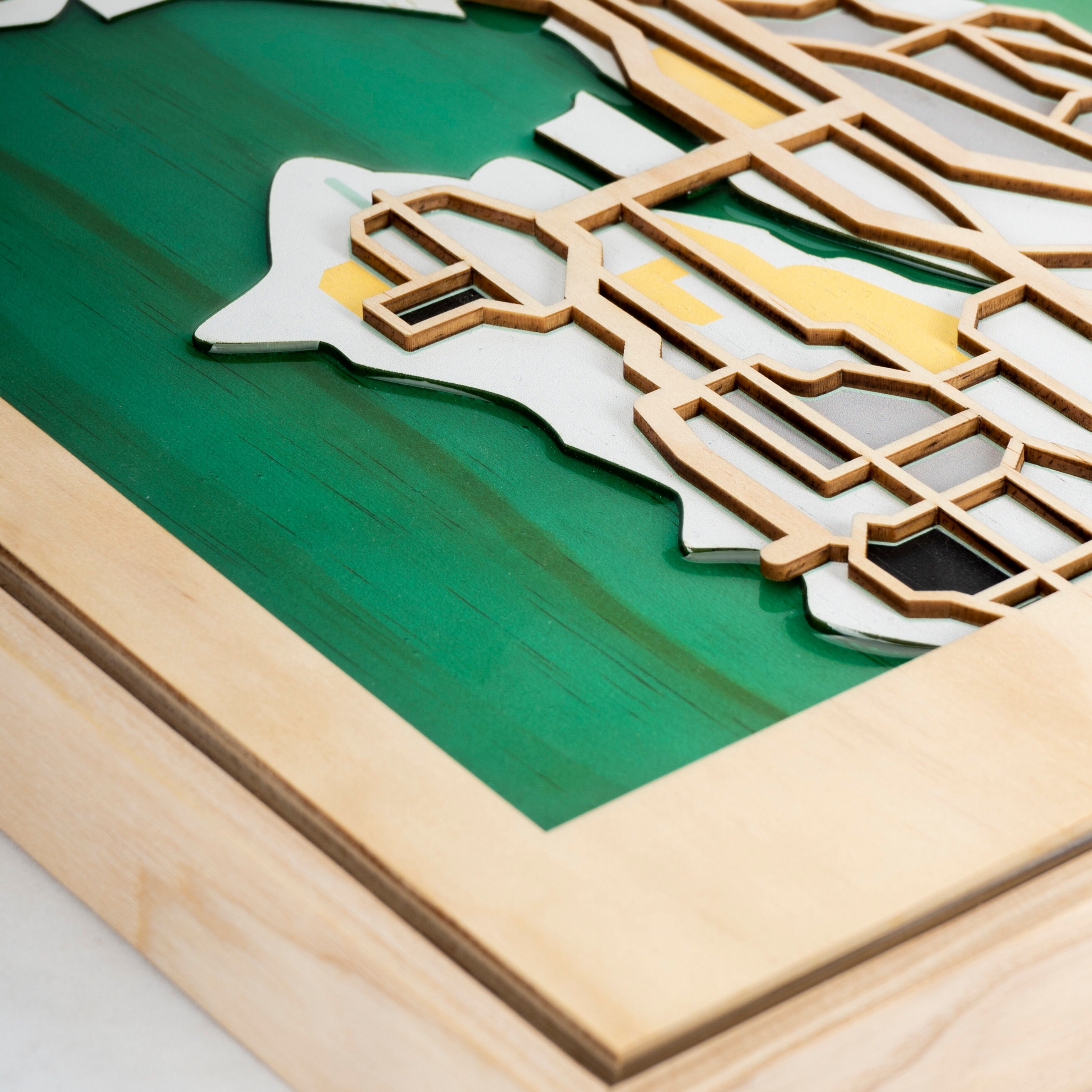 Seattle Wooden City Map - Wooden World Map - Wall Decor - Wall Hangings ...