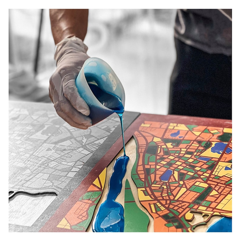 Budapest Wooden City Map - Modern Rustic Wall Decor - Handcrafted ...