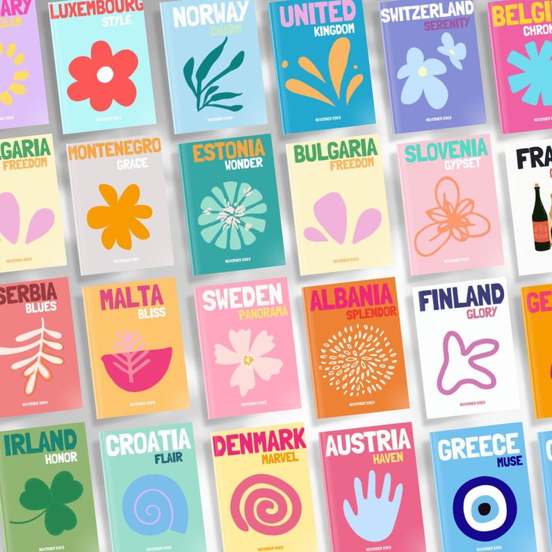 32 Travel Photobook Canva Template Bundle | Europe Luxury Printed Photo ...