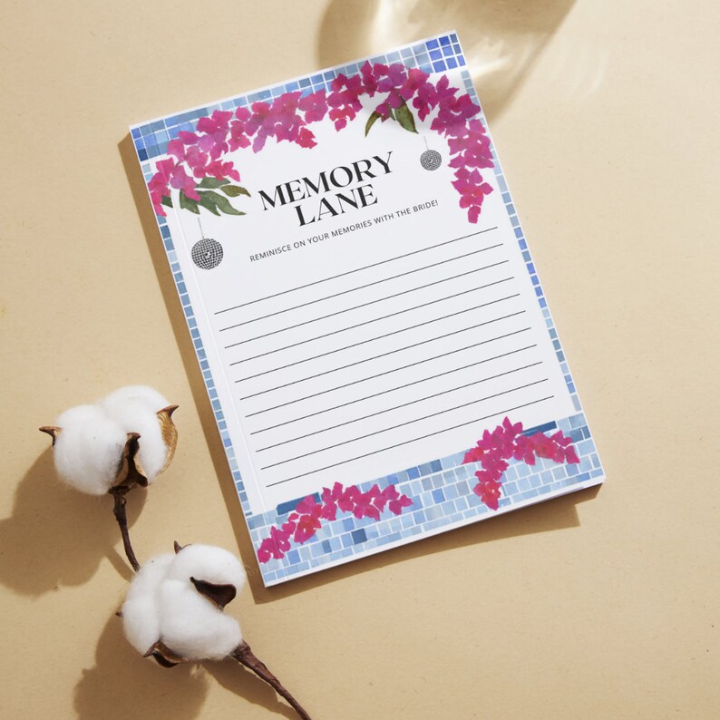 Minimal Hens and Bridal Shower Games | Memory Lane | Bachelorette Party ...