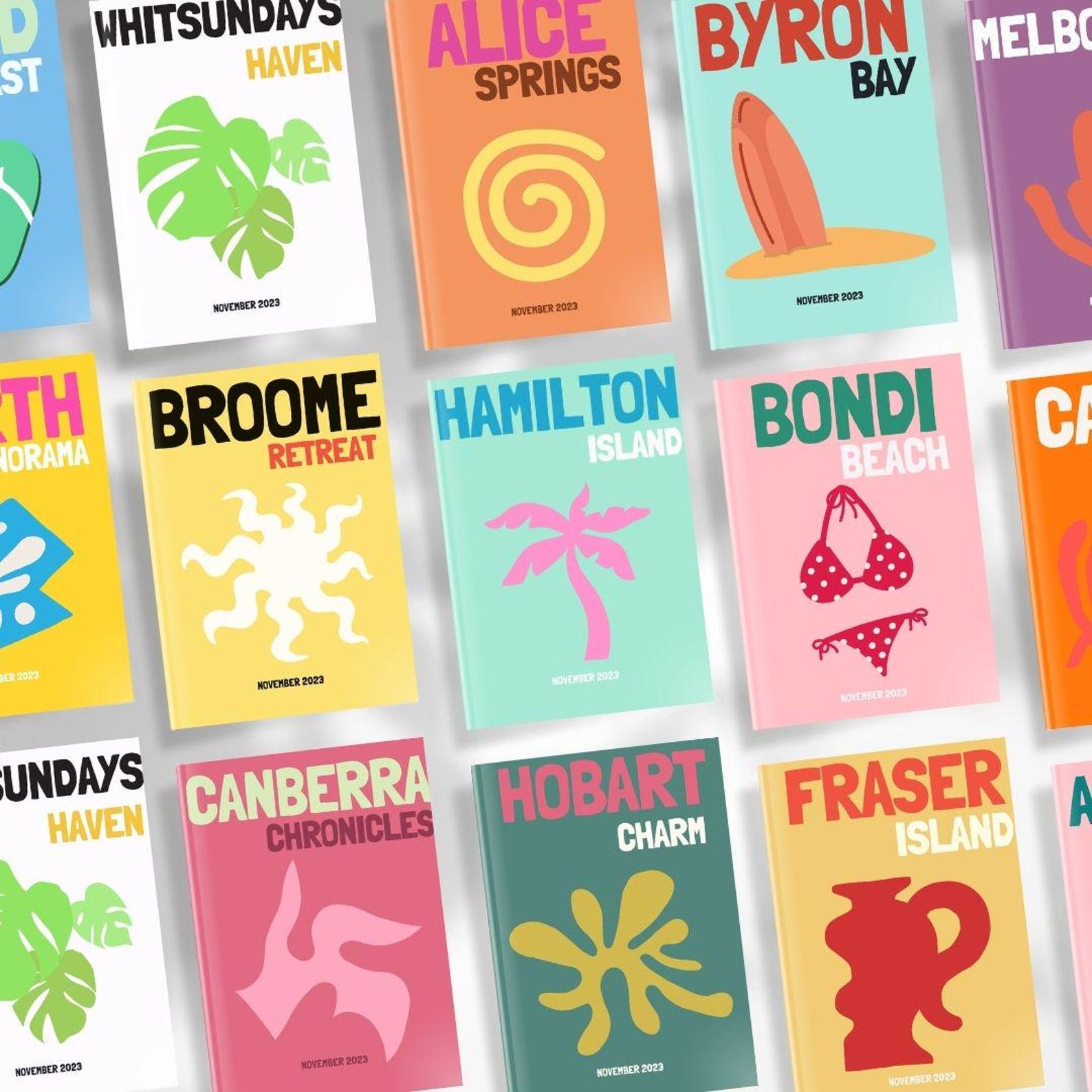 18 Travel Photobook Canva Template Bundle | Australia Luxury Printed ...