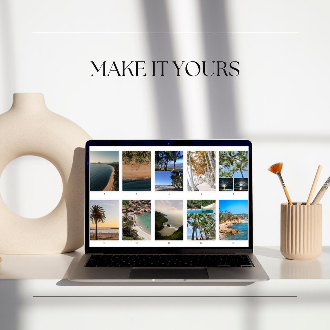 10 Honeymoon Photobook Canva Template Bundle | Luxury Printed Photo ...