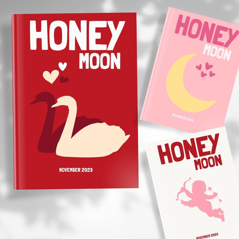 10 Honeymoon Photobook Canva Template Bundle | Luxury Printed Photo ...