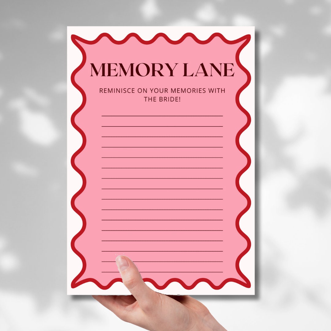 Minimal Hens and Bridal Shower Games | Memory Lane | | Bachelorette ...