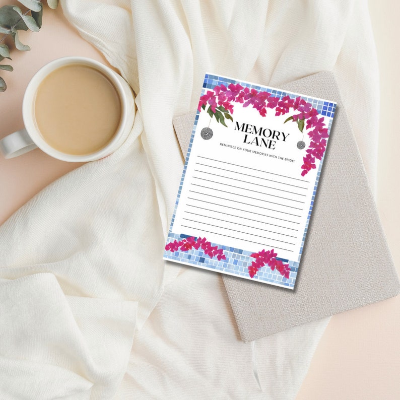 Minimal Hens and Bridal Shower Games | Memory Lane | Bachelorette Party ...