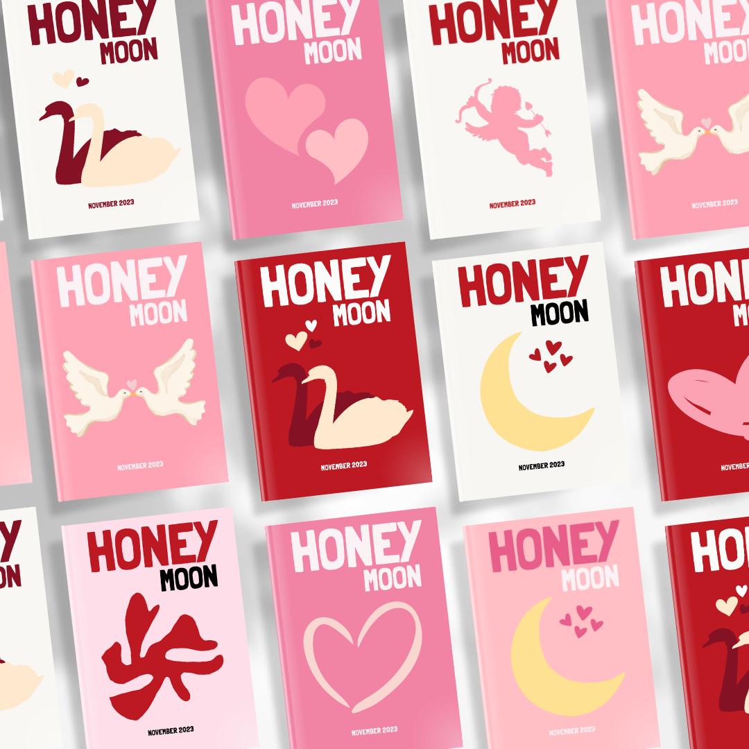 10 Honeymoon Photobook Canva Template Bundle | Luxury Printed Photo ...