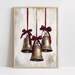 Vintage Rustic Bronze Christmas Bells Wall Art, PRINTABLE Winter ...