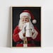 Printable Bathroom Christmas Art, Santa Claus Toilet Paper, Funny ...