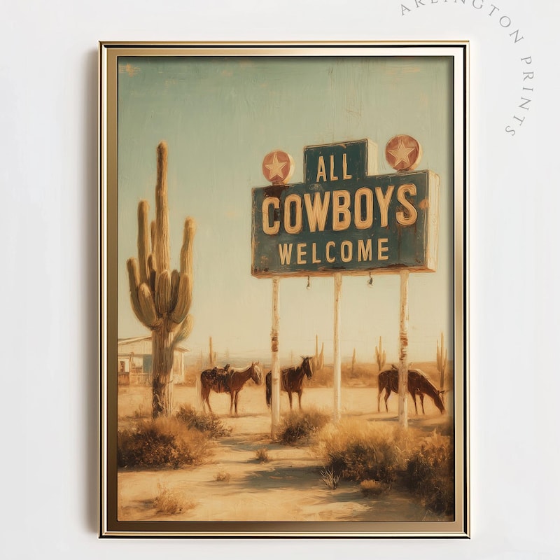 Wild West Landscape Poster - Etsy