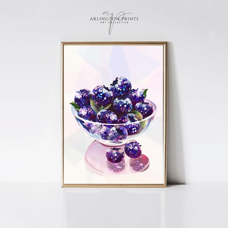 Disco Ball Fruit Art - Etsy