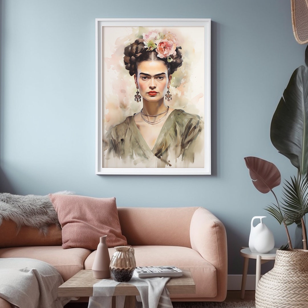 Frida Kahlo Portrait, Hispanic Art, Famous Paintings, Digital Download ...