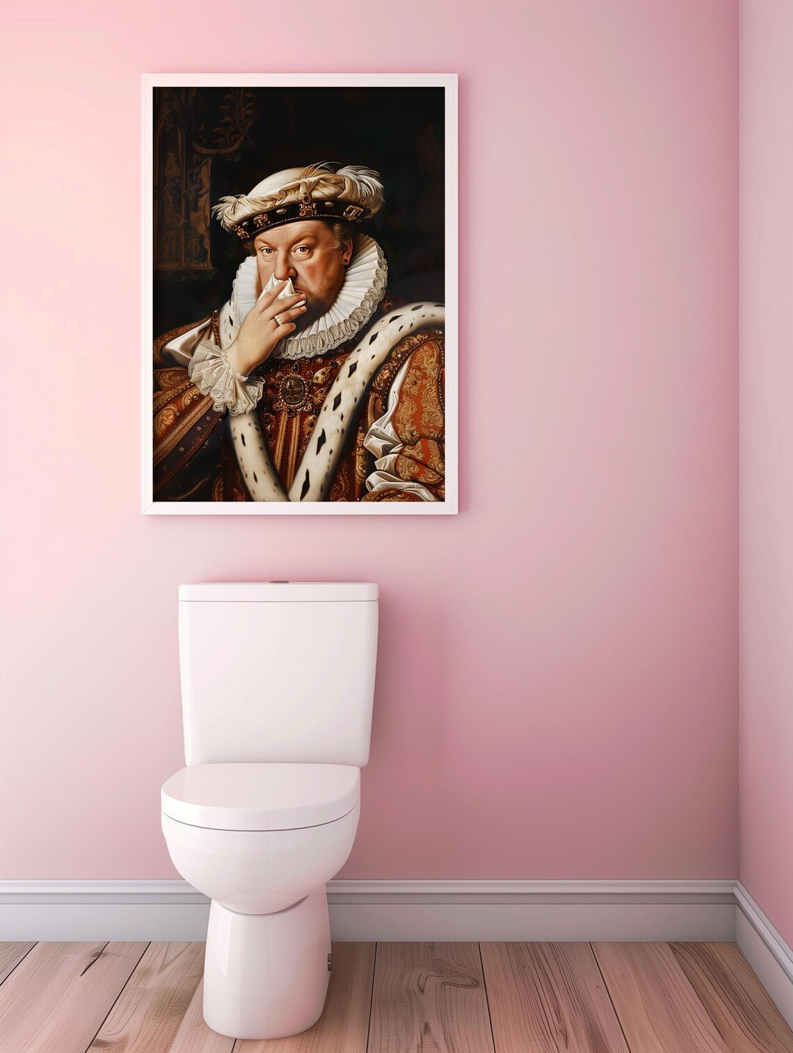 Printable Stinky Bathroom Art, Henry VIII, Funny Bathroom Art Print ...
