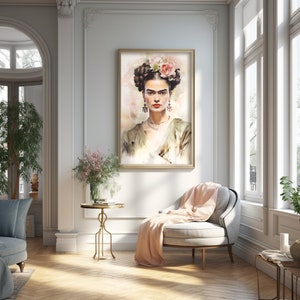 Frida Kahlo Portrait, Hispanic Art, Famous Paintings, Digital Download ...