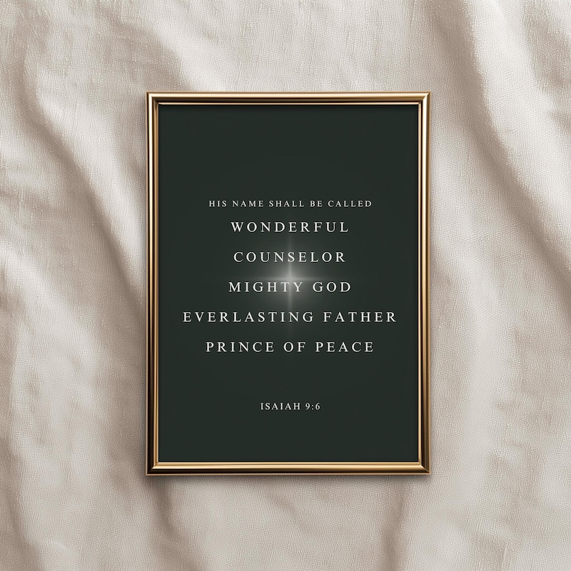 Isaiah 9:6 Wall Decor - Etsy
