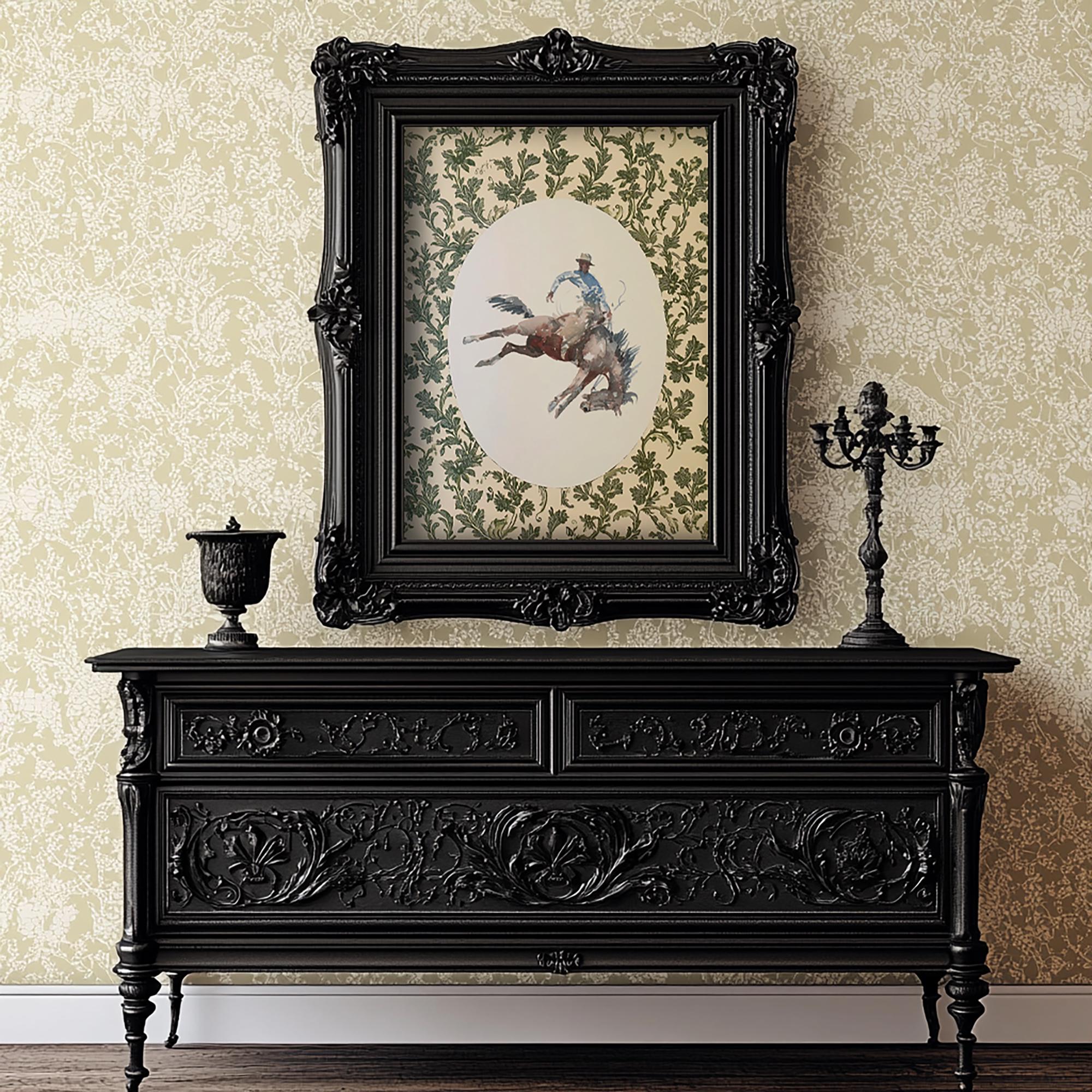 Cowboy Art Print, Vintage Cottagecore Wall Decor, Nancy Meyers ...