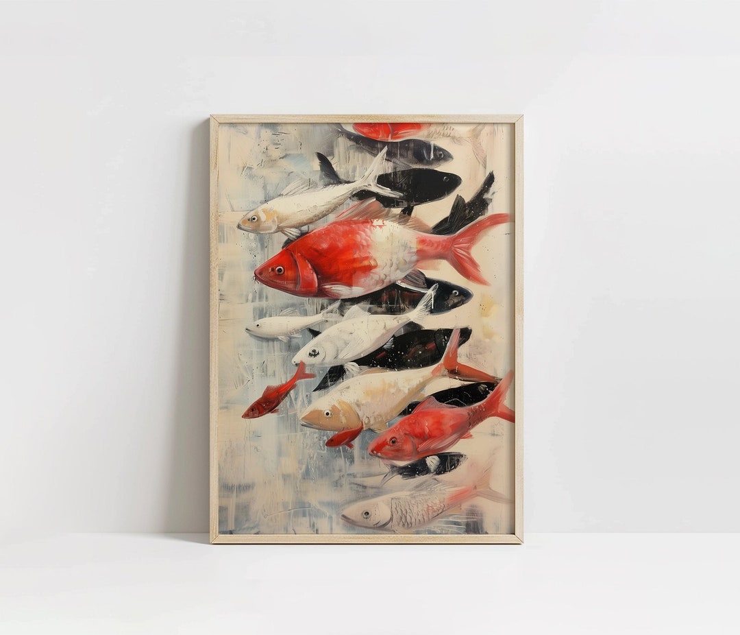 Printable Fish Poster, Aquarium Decor, Ocean Print, Nursery Wall Decor ...