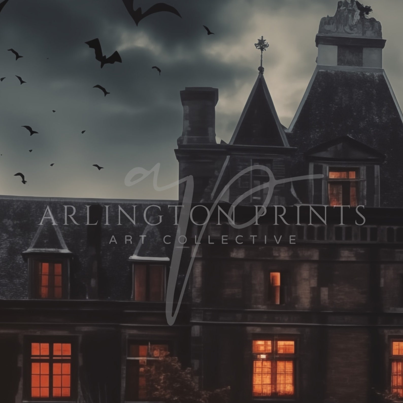 Haunted House Frame TV Art, Spooky Halloween Art, Creepy Frame TV Art ...