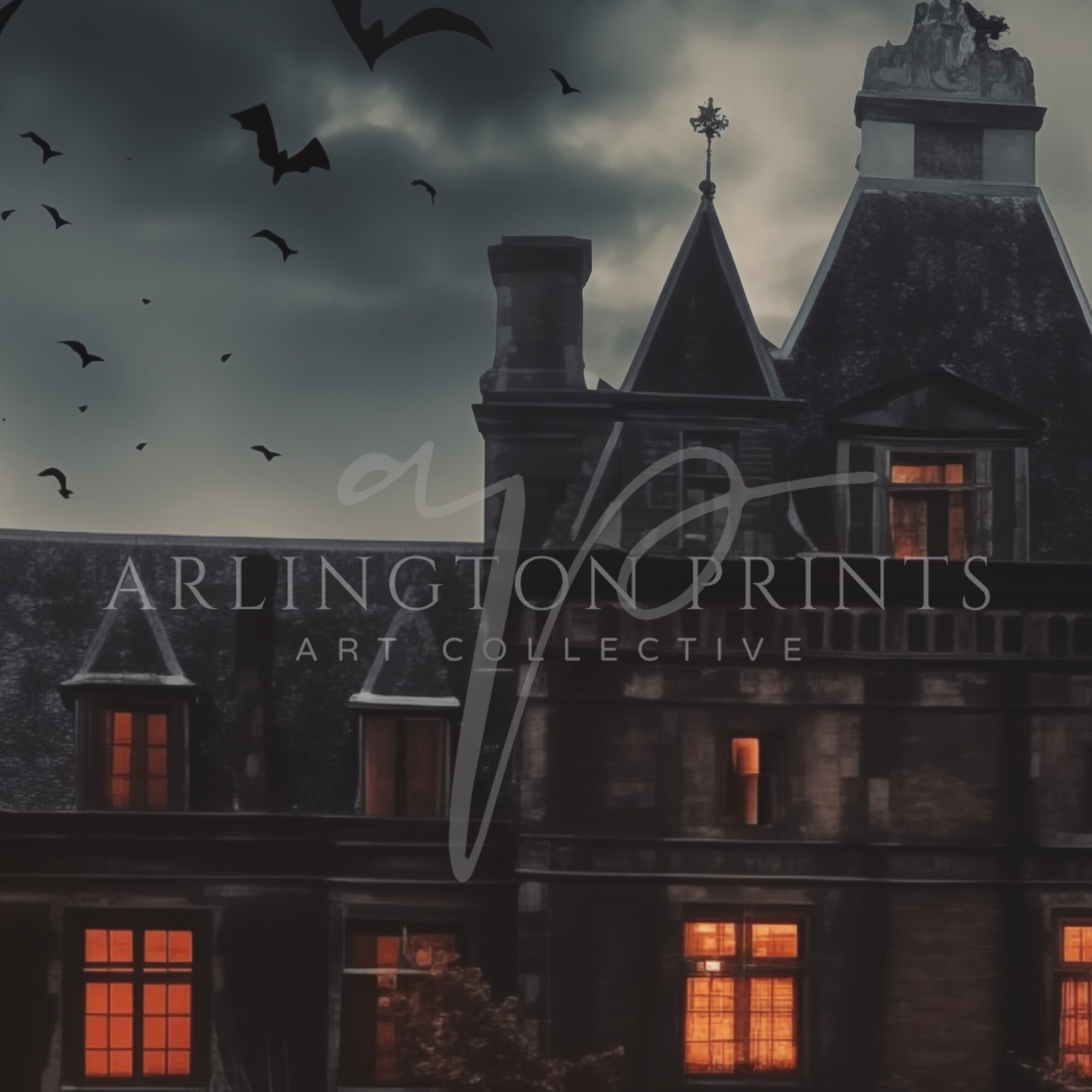 Haunted House Frame TV Art, Spooky Halloween Art, Creepy Frame TV Art ...