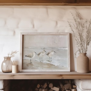 Sandpiper Birds Art Print, Beach Themed Decor, PRINTED AND SHIPPED ...