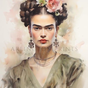 Frida Kahlo Portrait, Hispanic Art, Famous Paintings, Digital Download ...