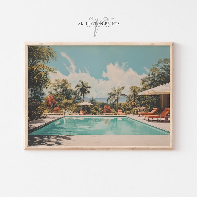 Swimming Pool Art - Etsy