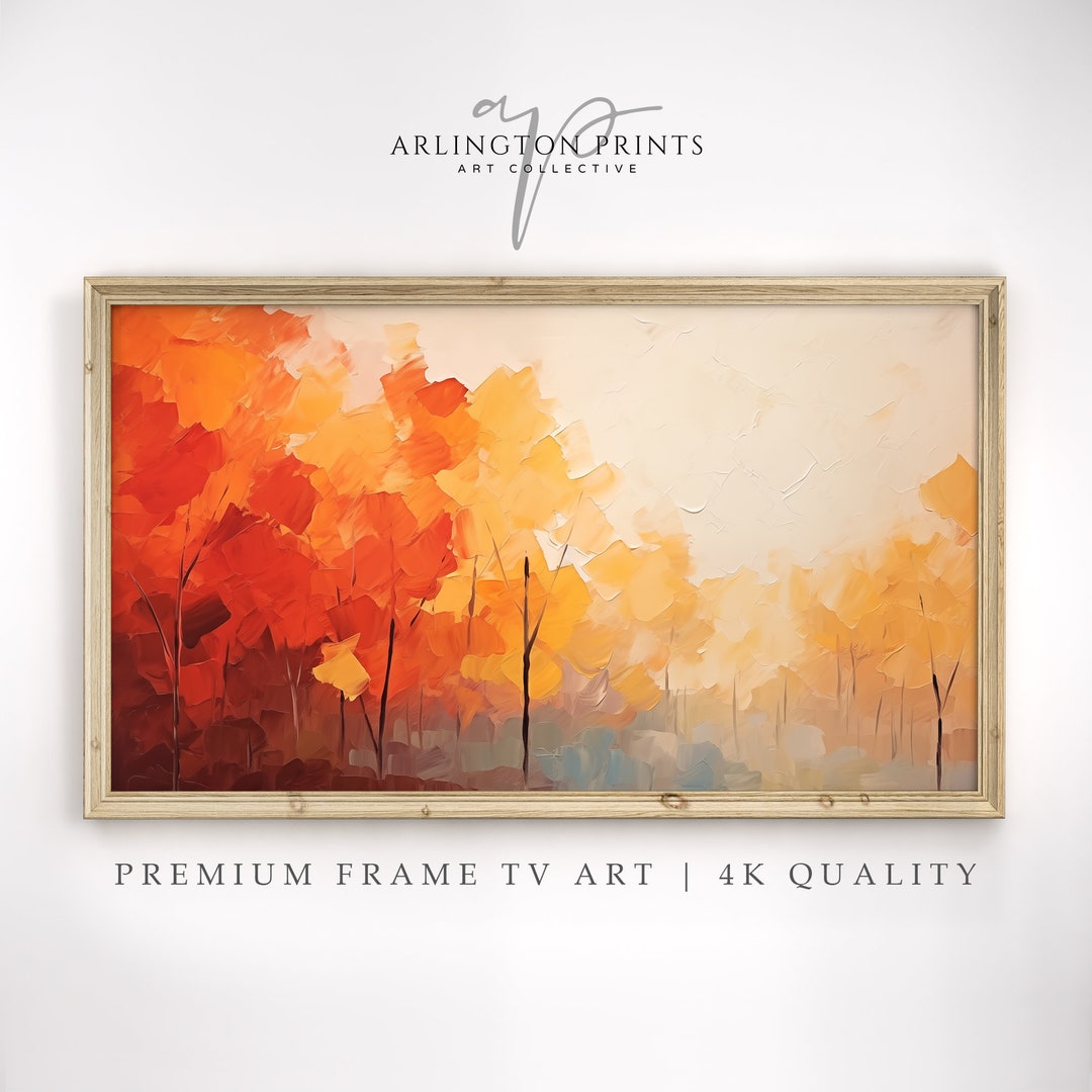 Frame TV Art Autumn Abstract Painting Seasonal Digital Download for TV ...