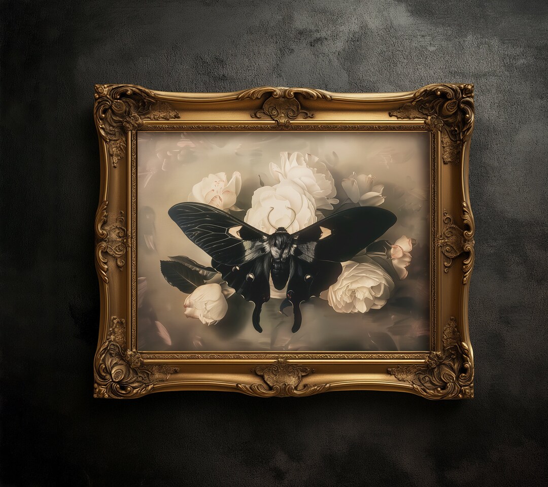 Buy Gothic Art, Black Moth, Dark Academia, Gothcore, Instant Download ...