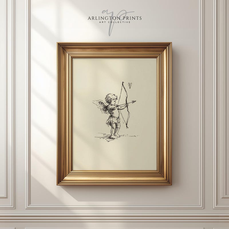Cupid Art Wall Canvas - Etsy