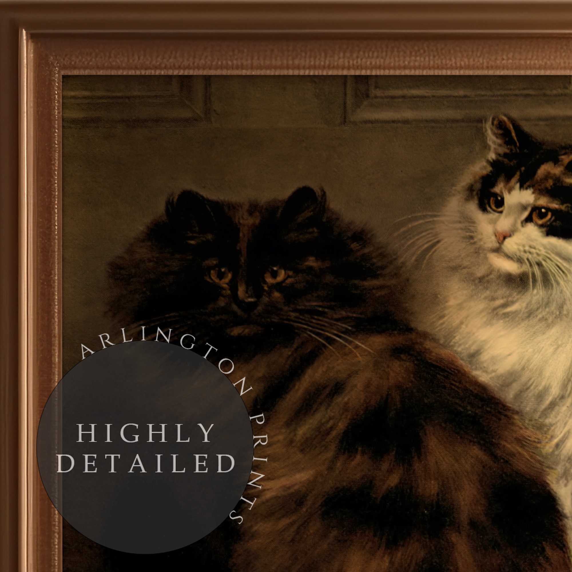 Printable Cat Art, Antique Cat Oil Painting, Spring Home Decor, Cottagecore Wall Art, Farmhouse ...