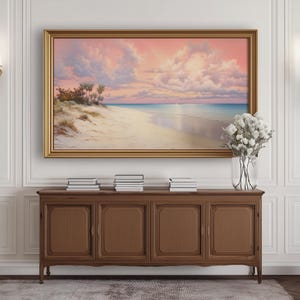 Samsung Frame TV Art Ocean, Beach Sunset, Tropical Sunset, Pastel Beach ...