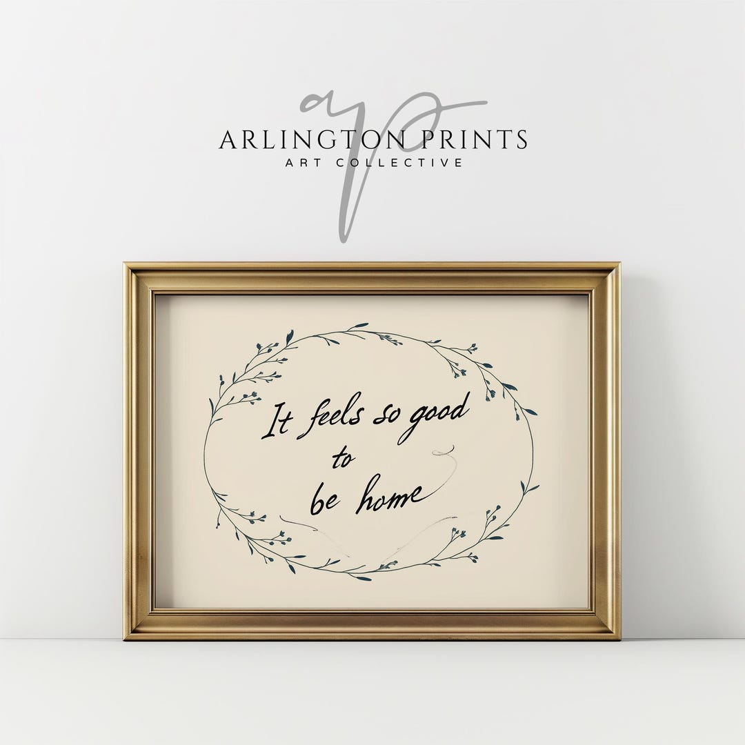Vintage Handwriting Home Print, PRINTABLE Home Sweet Home Wall Art ...