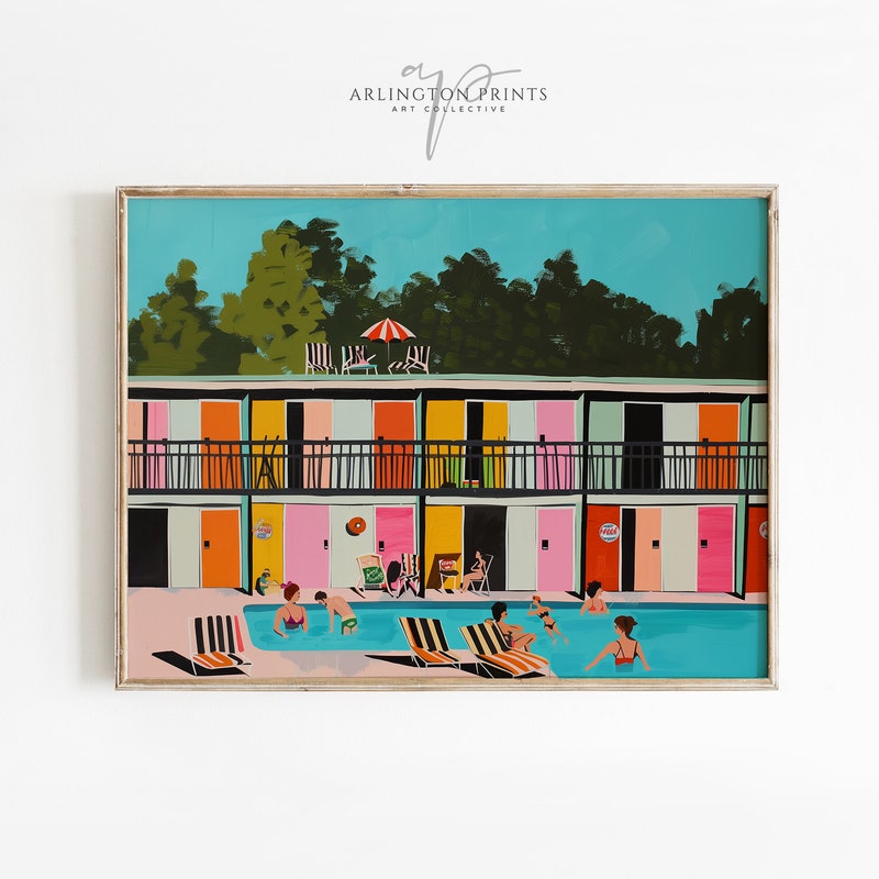 Swimming Pool Art - Etsy
