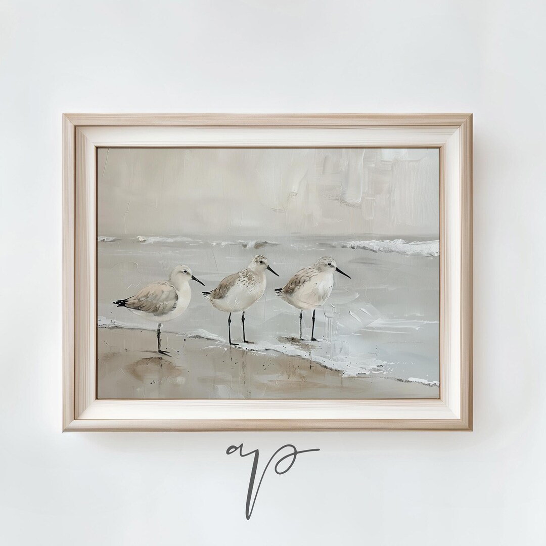 Sandpiper Birds Art Print, Beach Themed Decor, PRINTED AND SHIPPED ...