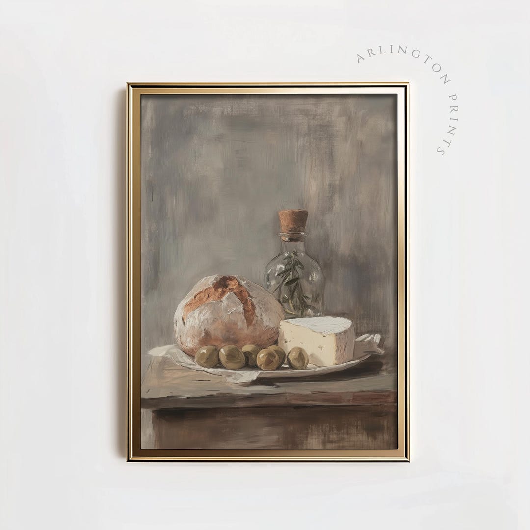 Rustic Muted Kitchen Print, PRINTABLE Vintage Still Life Wall Art ...