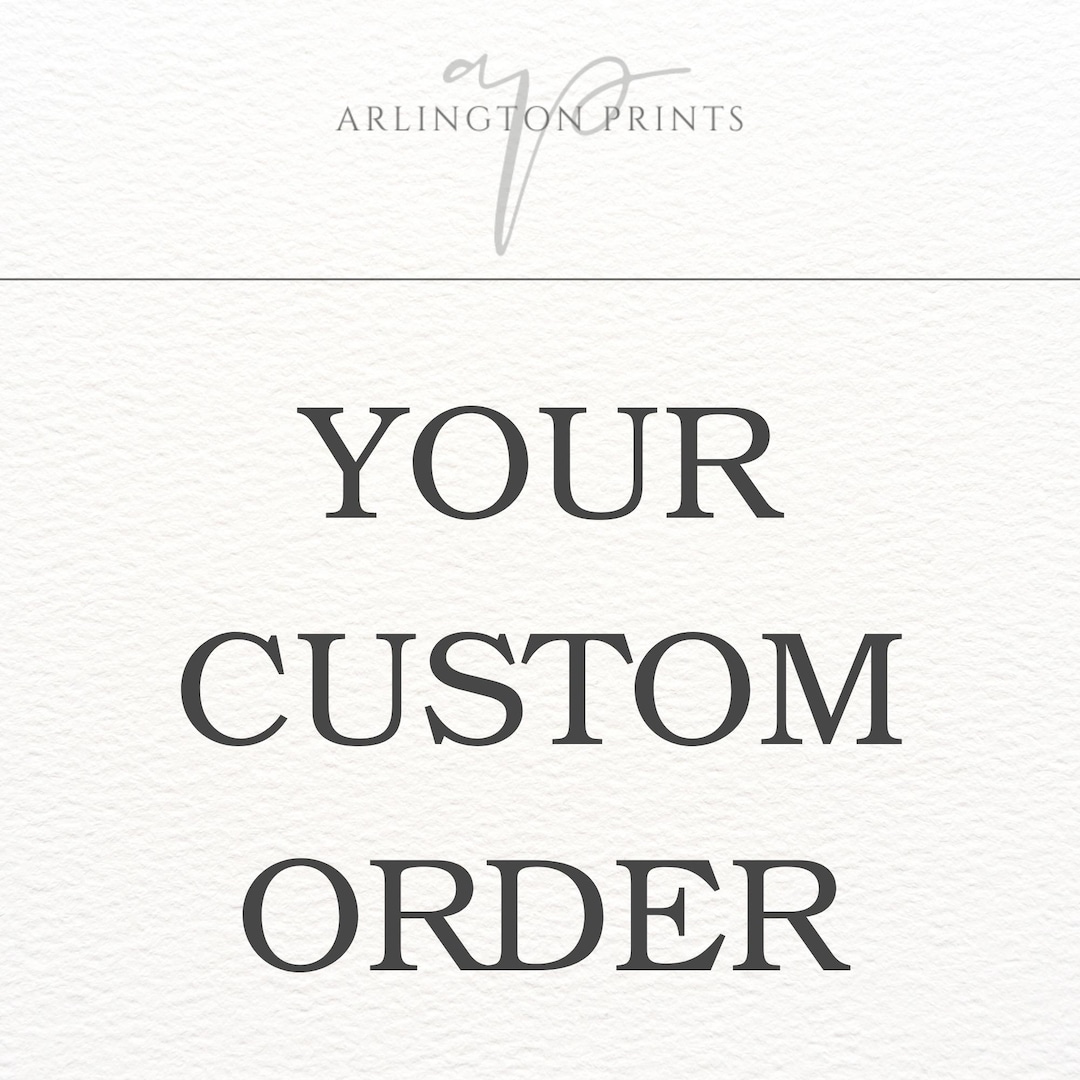 Your Custom Order - Etsy