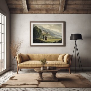 Highlander Man Portrait, Scottish Wall Art, Outlander Inspired ...