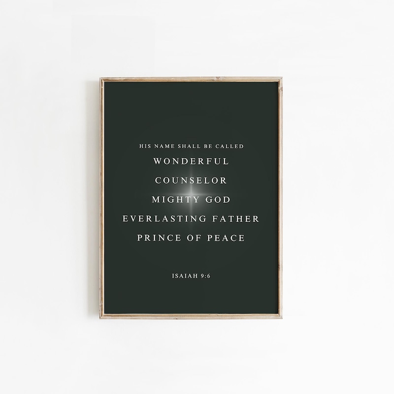 Isaiah 9 6 - Etsy
