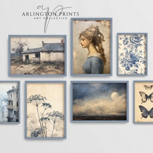 French Country Gallery Wall Art Set, Instant Download, Vintage Floral ...