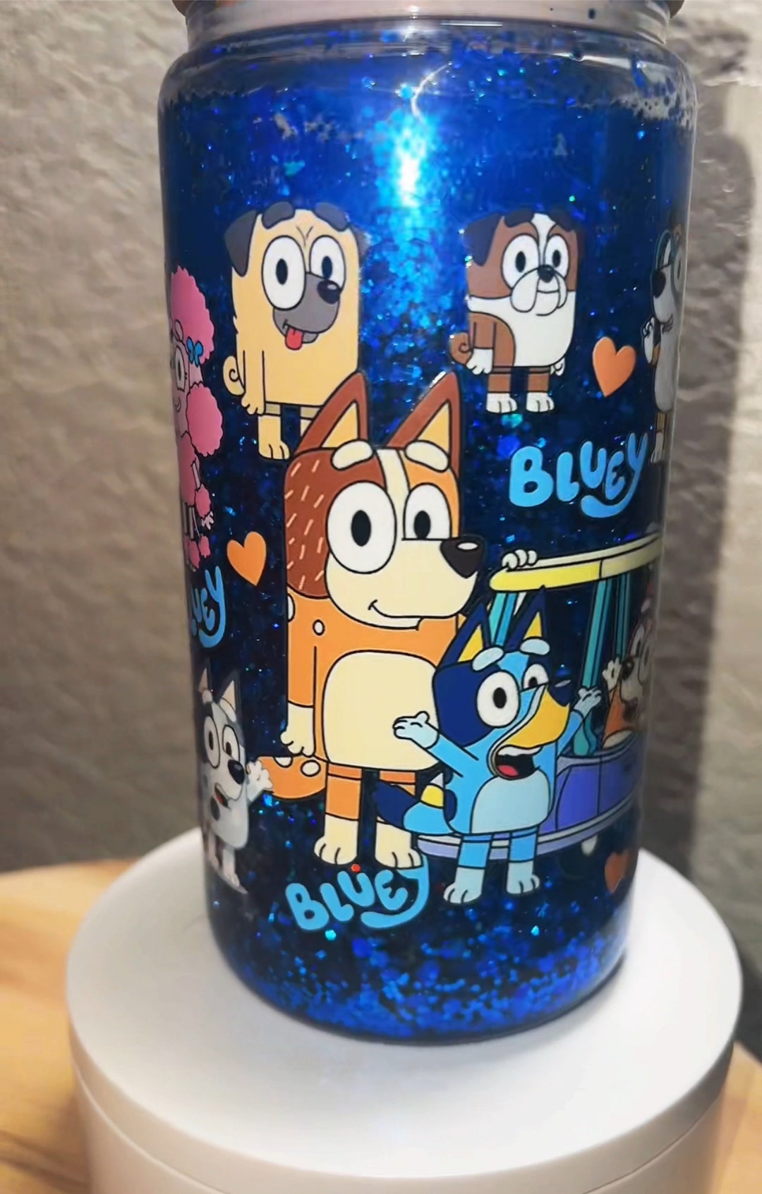 Bluey and Friends Snowglobe 16 Oz , Cute Gift - Etsy