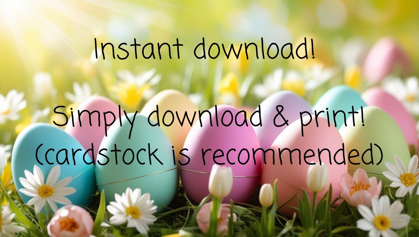 Printable Easter Toppers - Etsy