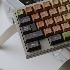 Matcha Cake English PBT 140 Keys KCA Profile Keycaps Set, Cute Keycaps ...