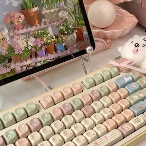 Flower Season Keycaps: 141 PBT Dye Sub SOA Profile Custom Set - Etsy