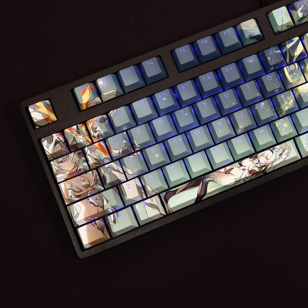 Honkai Star Rail Firefly Keycaps: PBT Cherry Profile, 108 Keys - Etsy